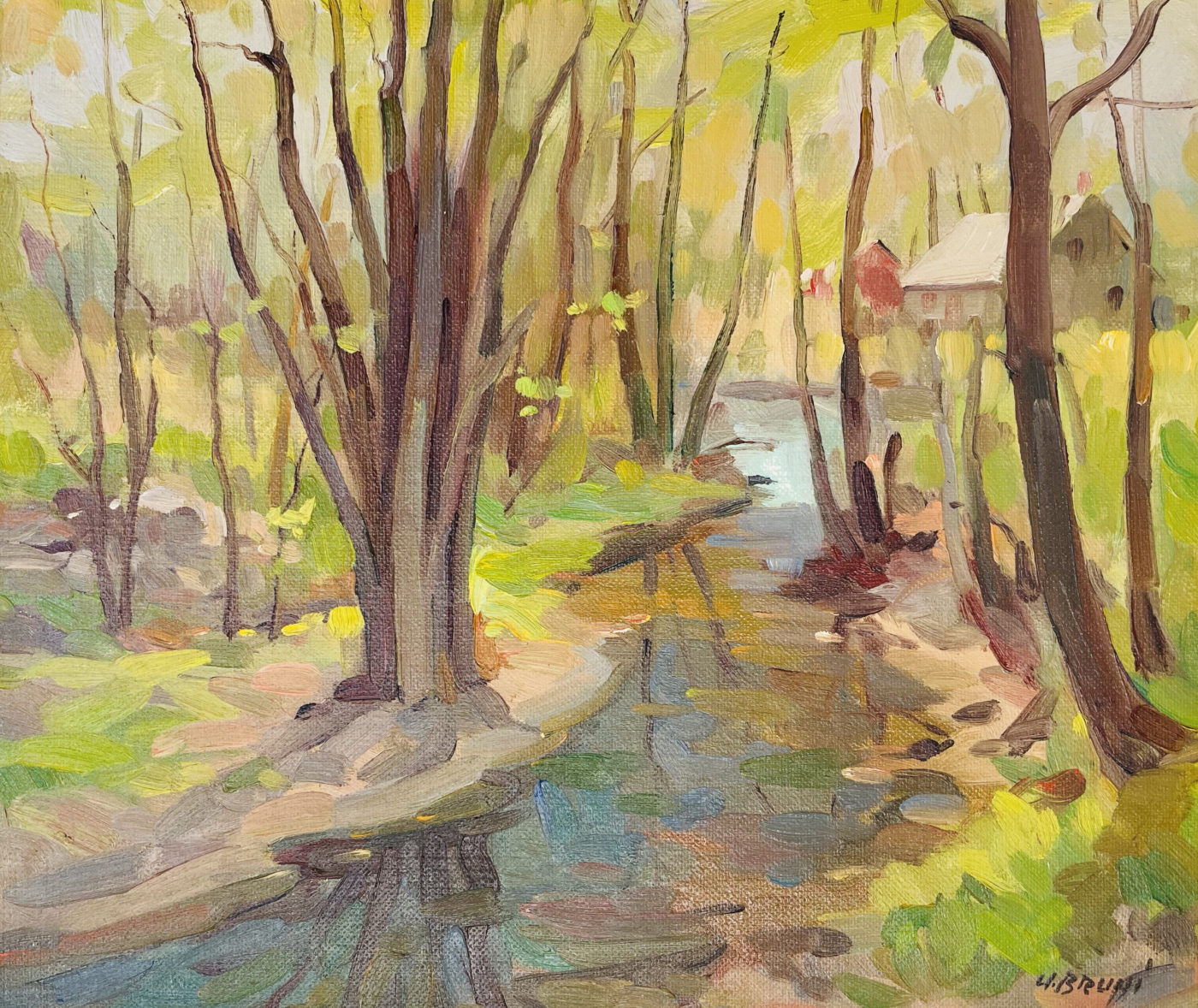 Umberto Bruni | La petite rivière, St-Janvier | Canadian Fine Art Online